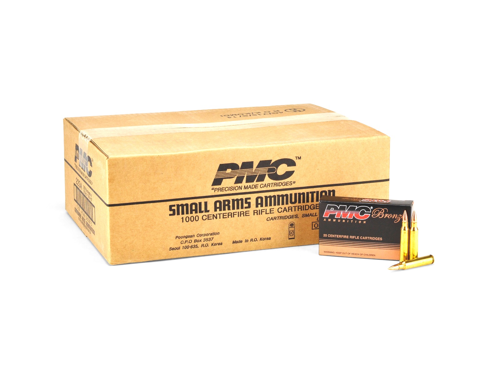 PMC Bronze 223 55GR FMJ Ammunition 20 Rounds - $8.99